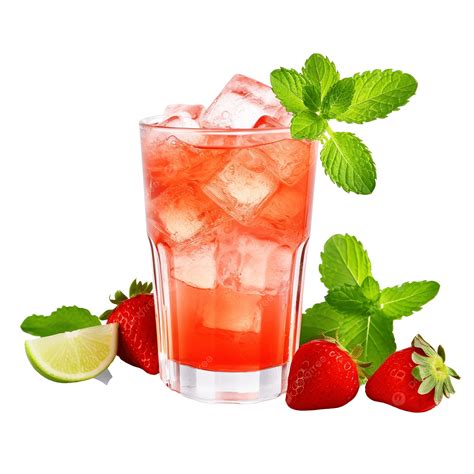 딸기가 들어간 칵테일 마시다 여름 유리 Png 일러스트 및 이미지 에 대한 무료 다운로드 Pngtree