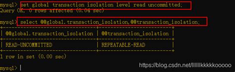 Mysql学习笔记之事务详解(读未提交、读以提交、可重复读、串行化读) Csdn博客 Mysql学习笔记之事务详解(读未提交、读以提交、可重复读、串行化读) Csdn博客