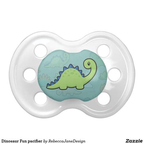 Personalizable Dinosaur Fun Pacifier