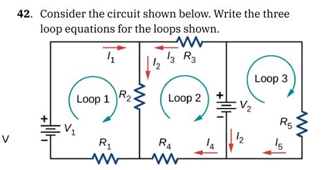 Consider The Circuit Shown Below Write The Threeloop Chegg Com