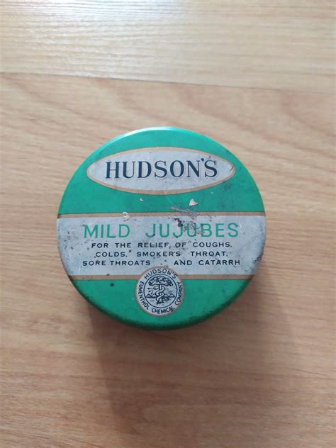 Singapore Hudsons Mild Jujubes Tin Vintage Hobbies And Toys