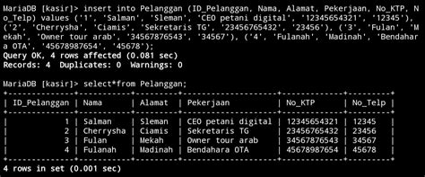 Perintah Dml Sql Pada Aplikasi Termux