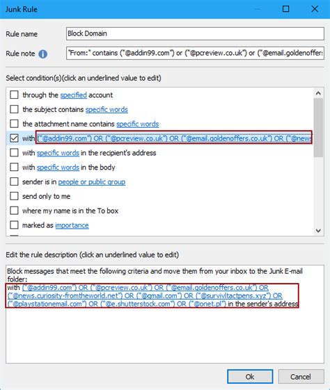 Easily Block Multiple Sender Domains At Once In Outlook