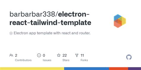 Github Barbarbar338electron React Tailwind Template ⚛ Electron App Template With React And