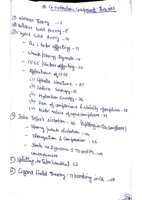 Solution Coordination Compounds Part I Theories Of Bonding In
