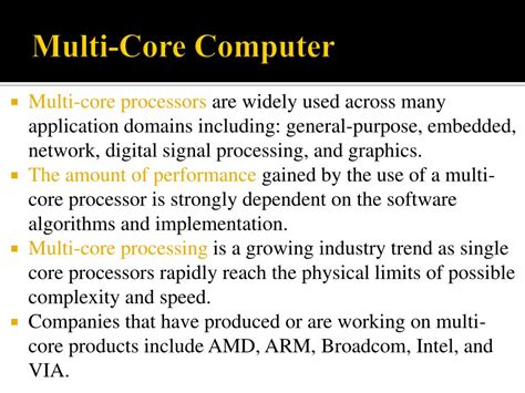 Ppt Multi Core Computing Powerpoint Presentation Free Download Id