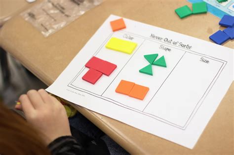 More Sorting Shapes Freebie First Grade Blue Skies