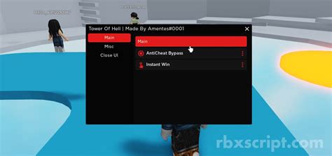Tower Of Hell Get All Anti Cheat Bypass Instant Win Scripts RbxScript