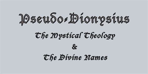 Pseudo Dionysius Threshold To Lintel