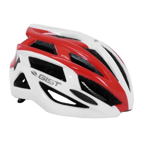 Casque De Vélo Gist E Bike Planet In Mold Blanc Rouge 58 62 Cm Cdiscount Sport