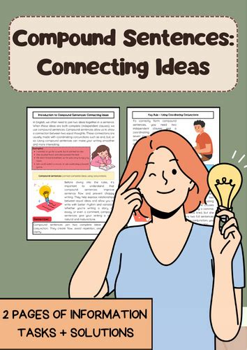 Compound Sentences Coordinating Conjunctions Teaching Resources