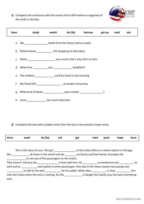 Present Simple 3rd Person Singular English Esl Worksheets Pdf And Doc