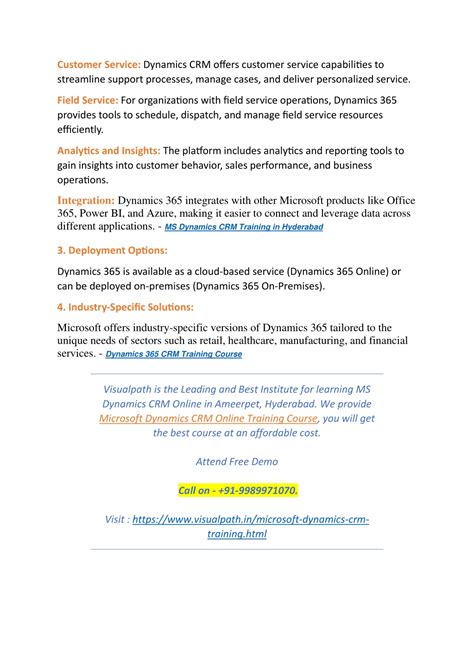 Ppt Microsoft Dynamics Crm Training Dynamics 365 Crm Training