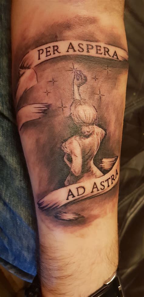 per aspera ad astra tattoos pins