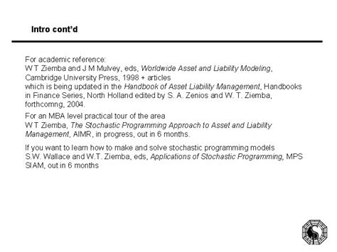 Scenario Based Stochastic Programming Thinking For Asset Liability