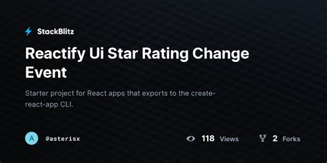 Reactify Ui Star Rating Change Event StackBlitz