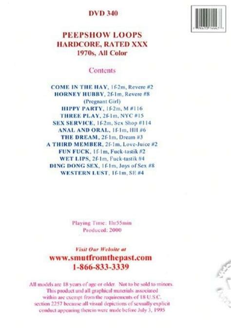 Peepshow Loops 340 1970s All Color By Blue Vanities Hotmovies