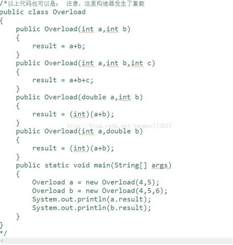 Java菜鸟教程 面向对象（二）——constructor、overload与一个练习constructoroverload Csdn博客