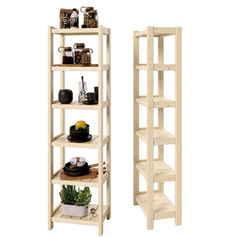 ᐉ Стелаж деревяний Massiv 6 полиць 1940x530x350 мм Сосна 11811458 • Краща ціна в Києві