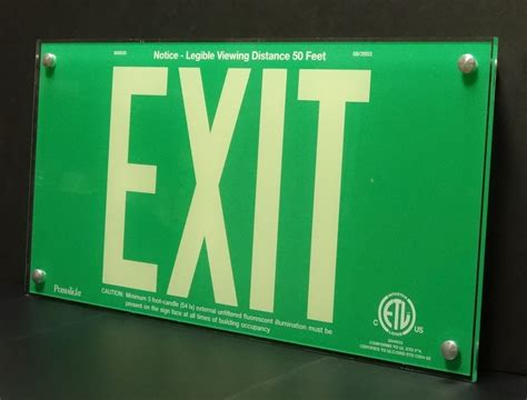 Aditya Production Exit Sign Acrylic
