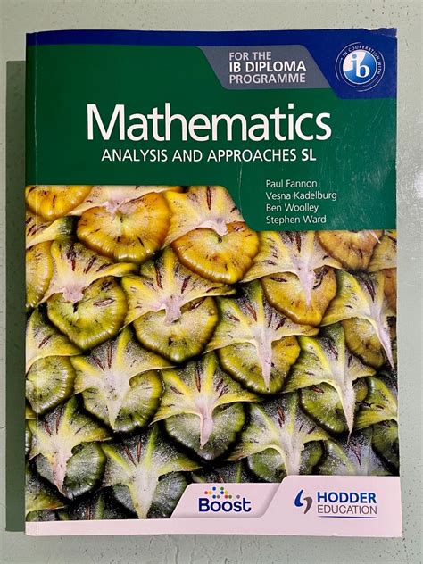 ib maths aa sl textbook mathematics for the ib diploma analysis and