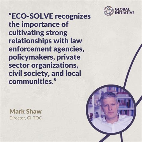 Global Initiative Against Transnational Organized Crime On Linkedin 🌱🤝 Eco Solve Understands