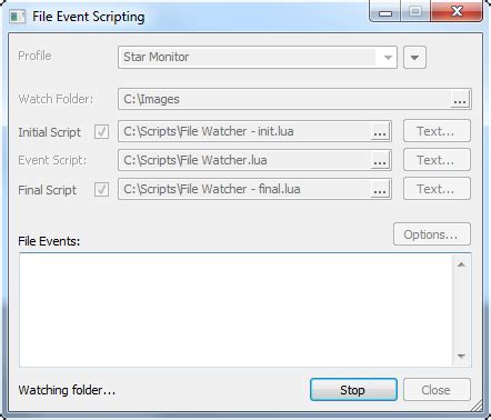 File Event Scripting