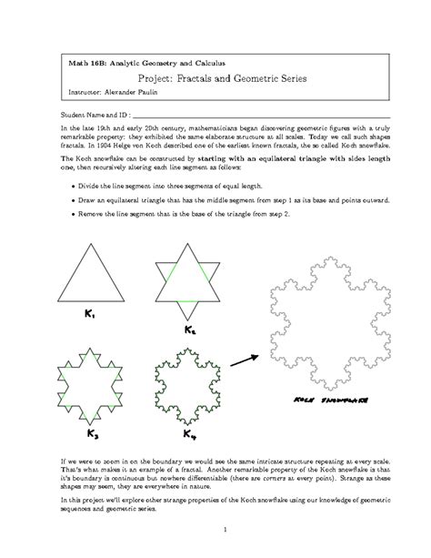 Project Fractals And Geometric Series Math 16b Analytic Geometry And Calculus Project