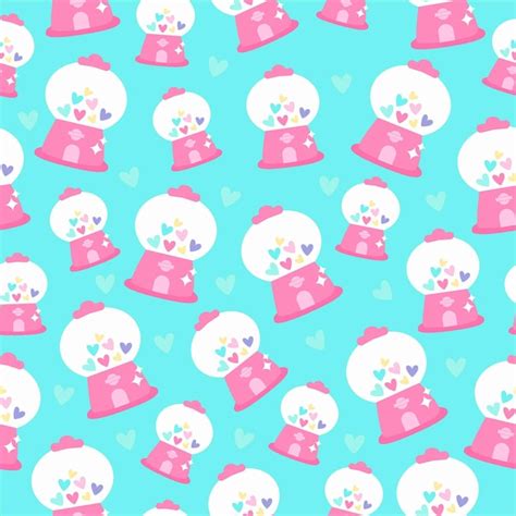 Premium Vector Candy Machine Cute Seamless Pattern Background