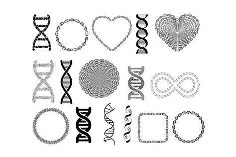 Dna Svg Genetic Svg Illustrations ~ Creative Market