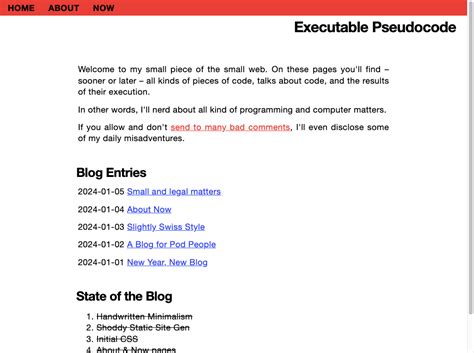 Small And Legal Matters Executable Pseudocode