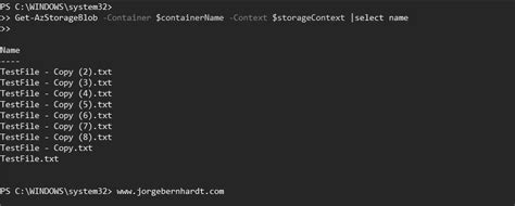 azure storage managing containers and blobs · jorge bernhardt