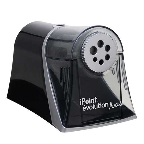 Teachersparadise Westcott® Ipoint Evolution Axis Heavy Duty Electric Pencil Sharpener Black
