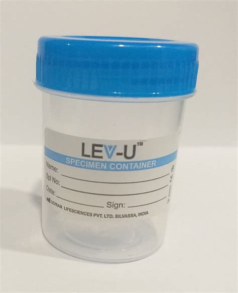 Sterile Specimen Container Urine For Diagnostic Laboratory Capacity Ml Ml At