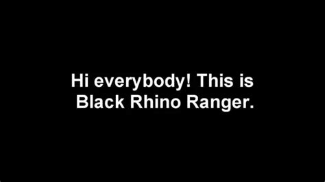 Blackrhinorangers Depressing Few Days Youtube