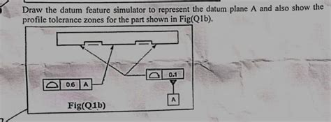 Solved Draw The Datum Feature Simulator To Represent The