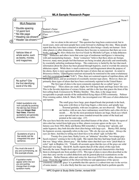 Kostenloses Faculty Mla Research Paper