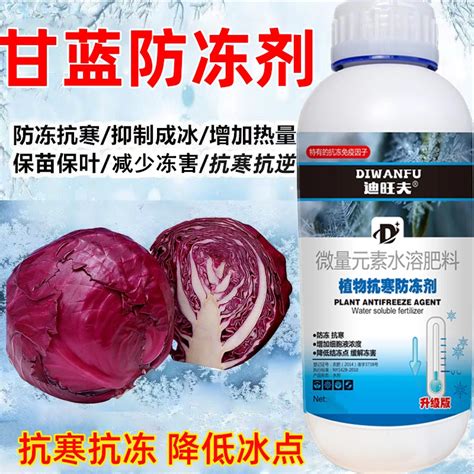 甘蓝防冻液甘蓝抗冻防寒剂甘蓝专用药解冻害抗低温甘蓝防冻剂叶肥 虎窝淘