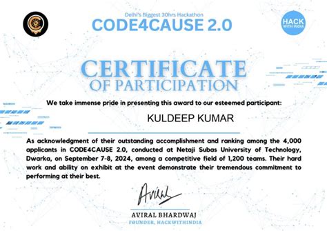 Hackathon Learning Innovation Kuldeep Pandit