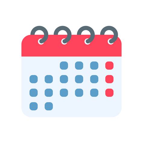 Calendar Icon A Red Calendar For Reminders Of Appointments And Important Festivals In The Year