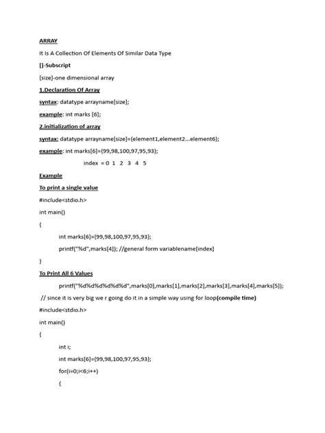 Array 0 Types Of Functiongs Pdf Parameter Computer Programming