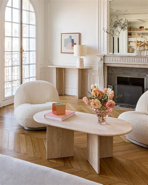 Table Basse Travertin Mobilier Durable En Pierre Naturelle Talka