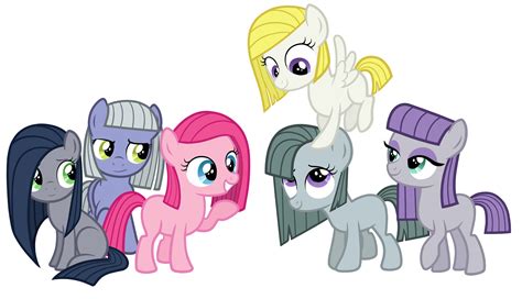 Artist Thecheeseburger Filly Limestone Pie Marble Pie Maud Pie Oc Oc Minkie Pie