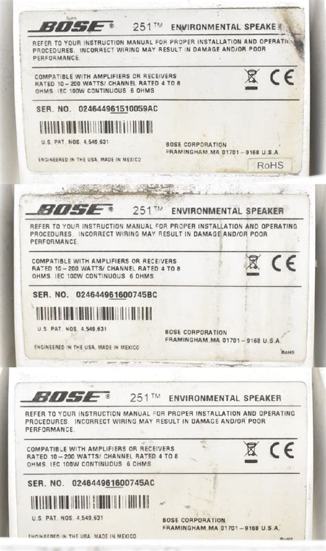 Yahoo オークション 【 C 】1022 Bose 251 Environmental Speaker ス
