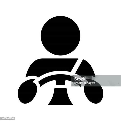 자동차 드라이버 간단한 평면 아이콘 벡터 일러스트 레이 션 손에 대한 스톡 벡터 아트 및 기타 이미지 손 아이콘 운전자 직업 Istock