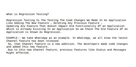 Saksham Arora On Linkedin Regression Testing Easily Explained