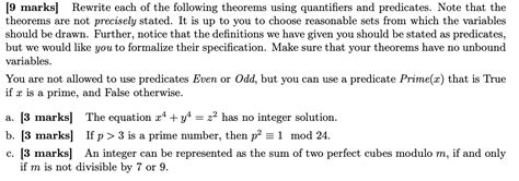 Solved 9 Marks Rewrite Each Of The Following Theorems Chegg