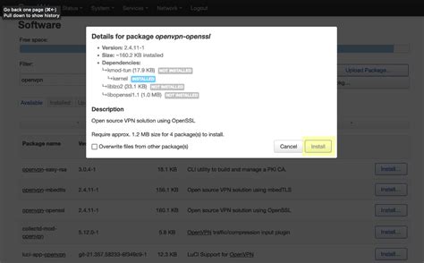 Configuring A Privacy VPN With OpenVPN On OpenWrt With LuCI
