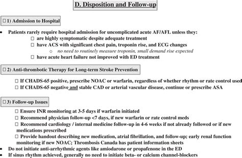 Caep Acute Atrial Fibrillation Flutter Best Practices Checklist