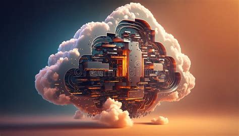 Cloud Computing Revolution A Futuristic Illustration Of Ai Technology